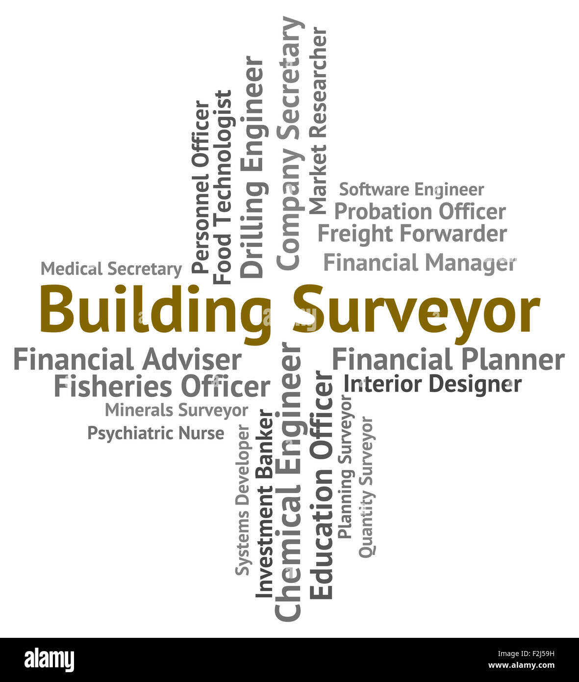 Building Surveyor Representing Employee Word And Buildings Stock Photo ...