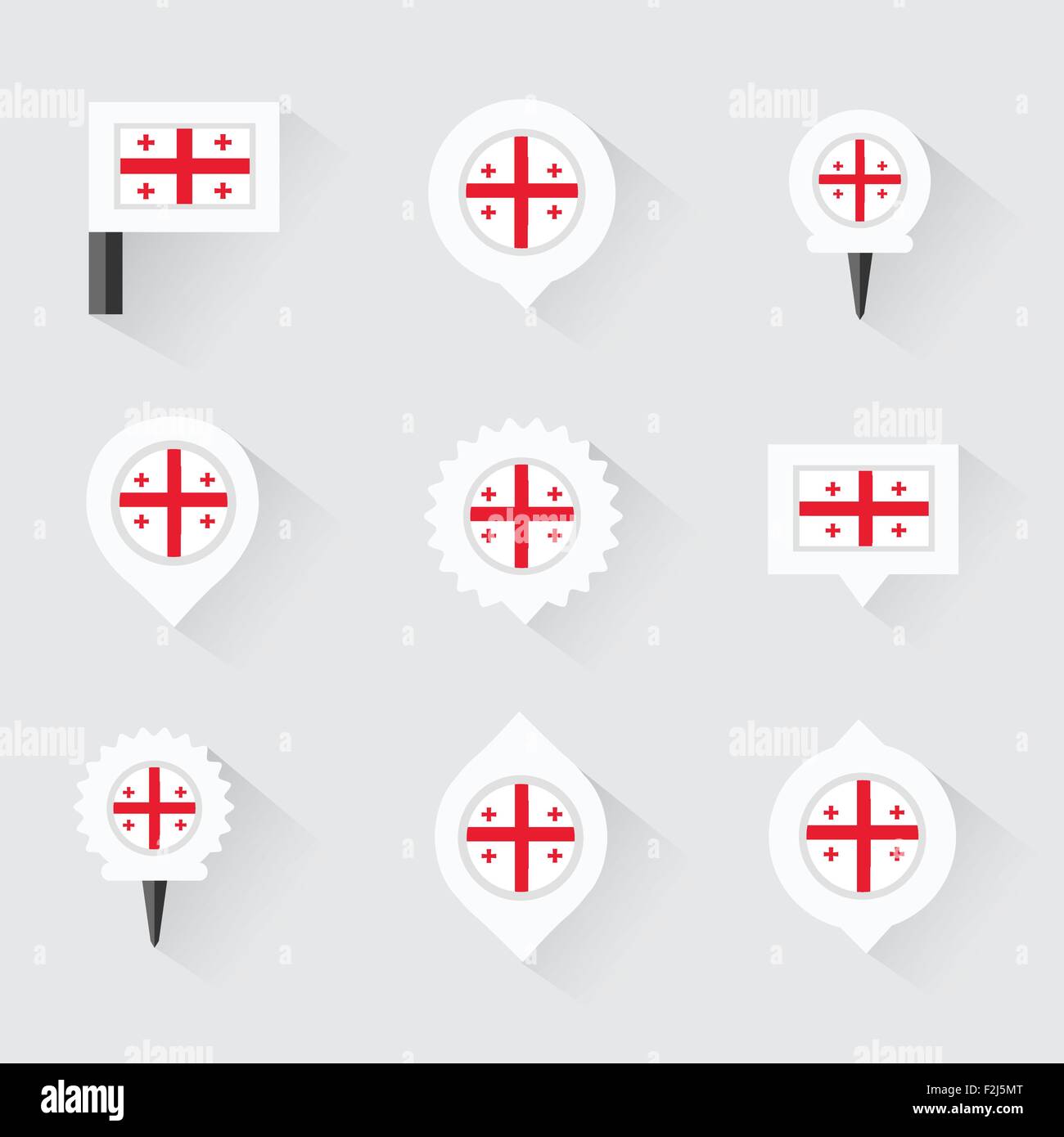 Georgia map pin Stock Vector Images - Alamy