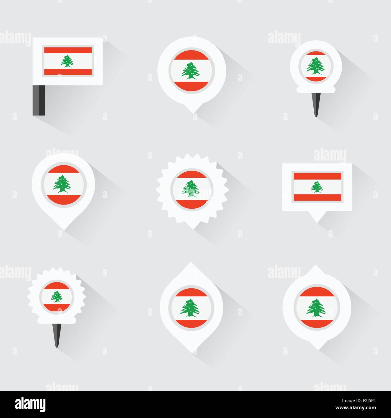 Lebanon map pin hi-res stock photography and images - Alamy