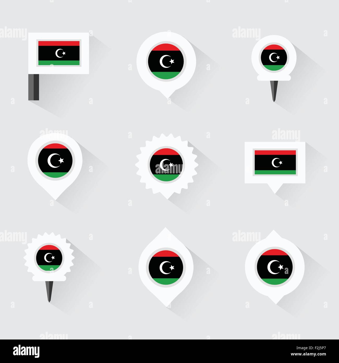 Libya map pin Stock Vector Images - Alamy