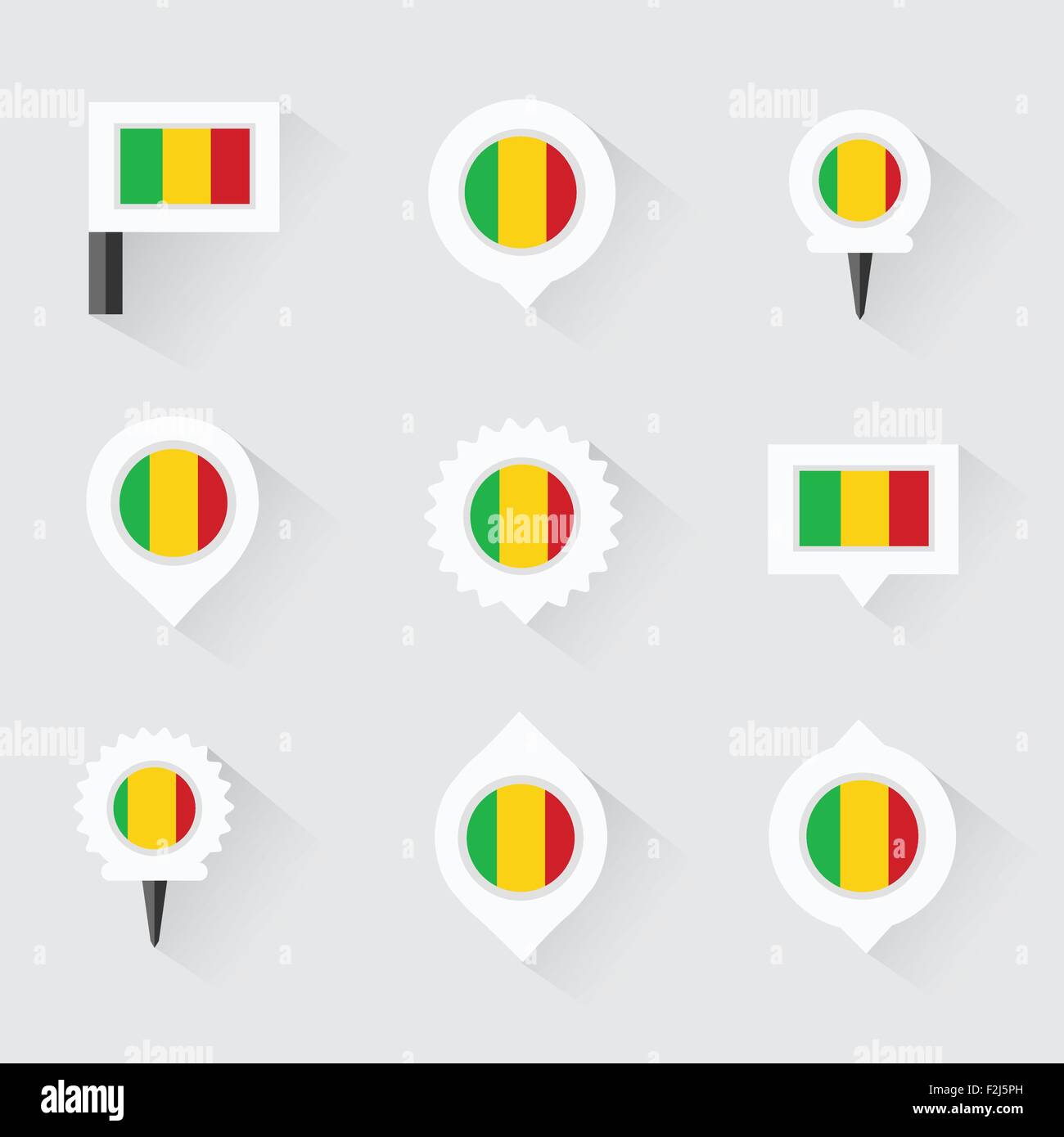 Mali map pin hi-res stock photography and images - Alamy