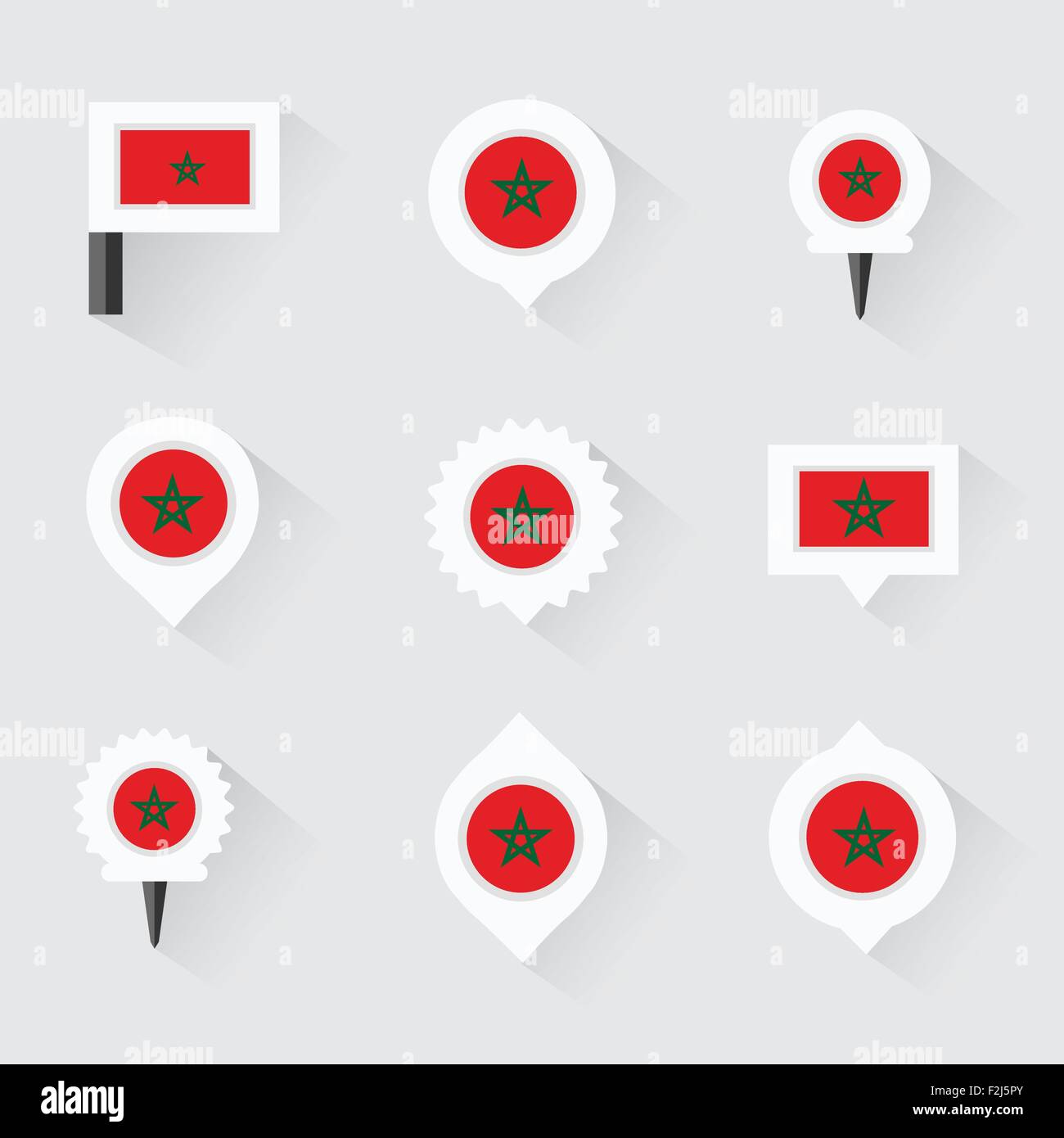 morocco flag and pins for infographic, and map design Stock Vector Image & Art - Alamy