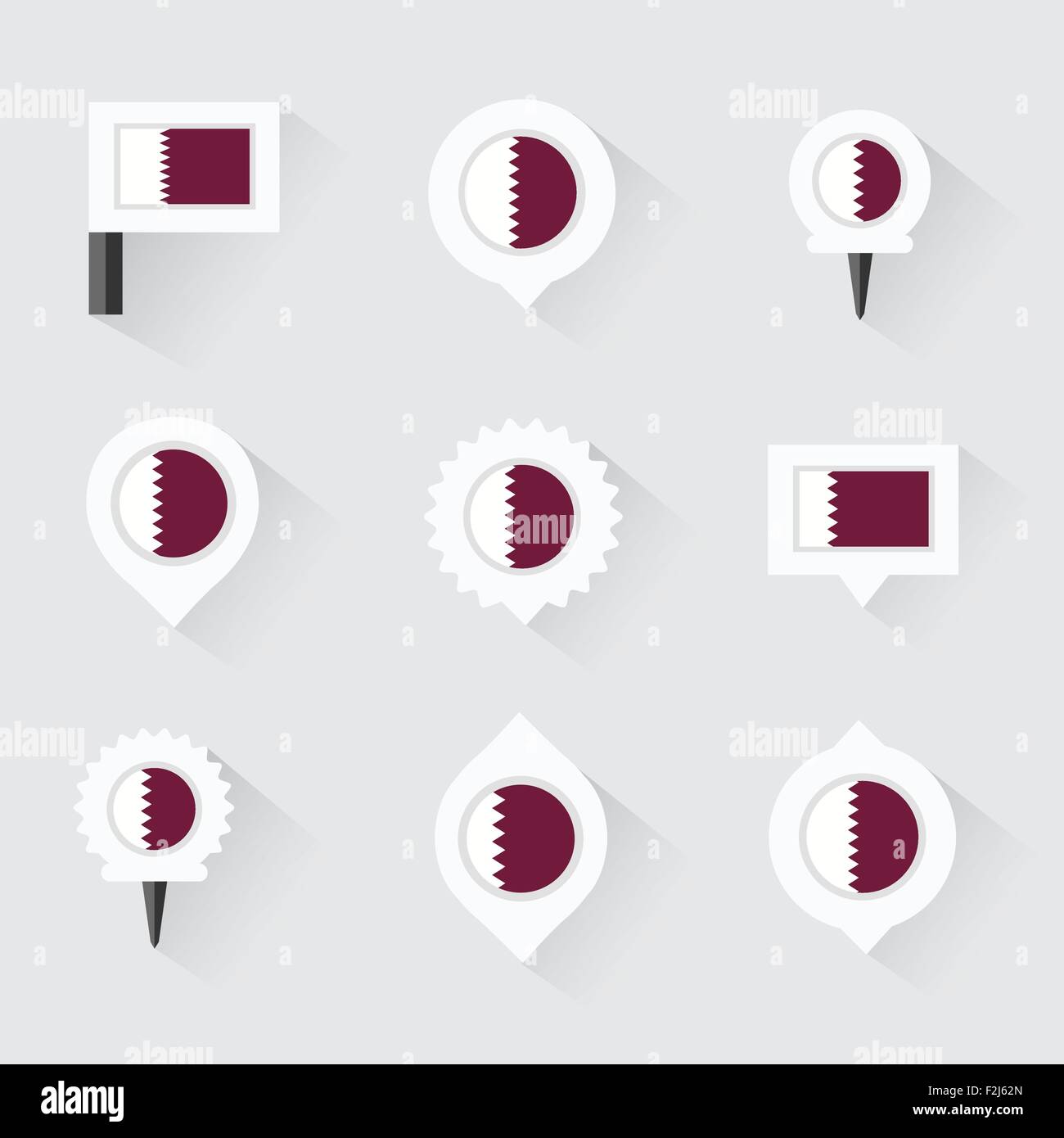 Qatar map pin Stock Vector Images - Alamy