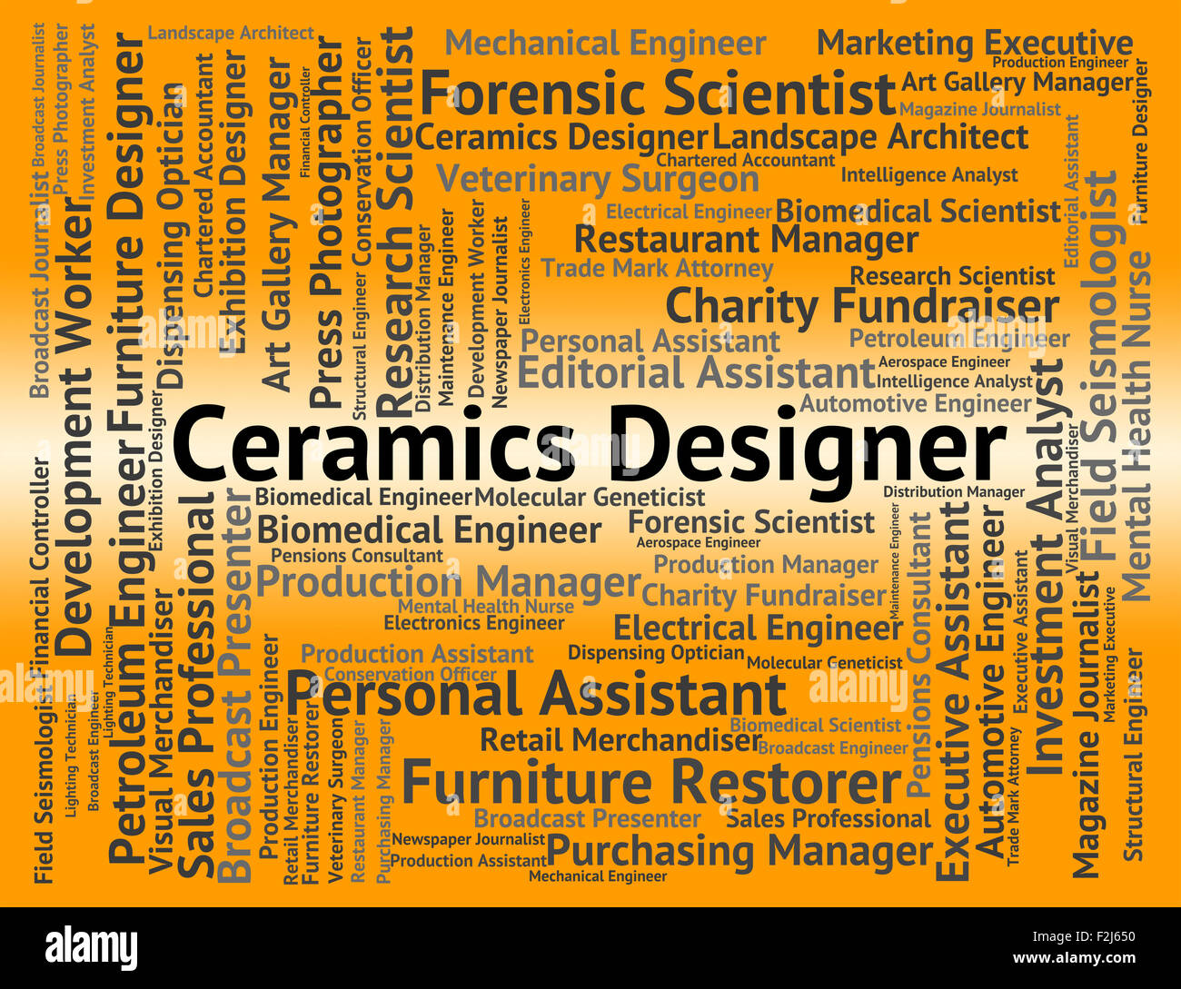 Ceramics Designer Representing Employee Jobs And Stoneware Stock Photo ...