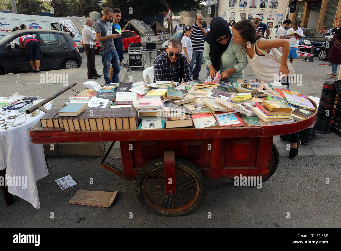 Beirut, Beirut, Lebanon. 19th Sep, 2015. Lebanese participate in a ...
