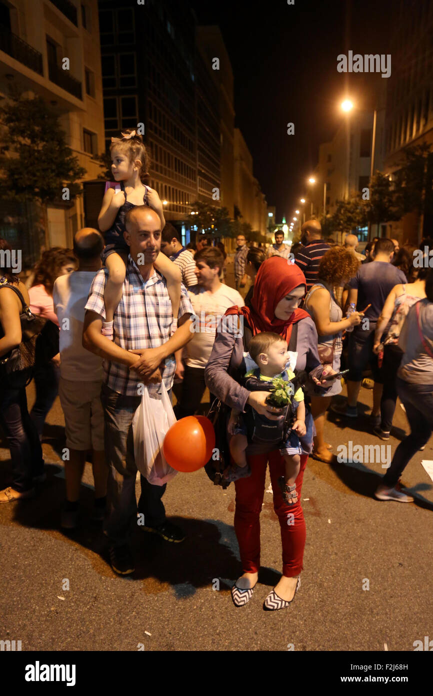 Beirut, Beirut, Lebanon. 19th Sep, 2015. Lebanese participate in a ...