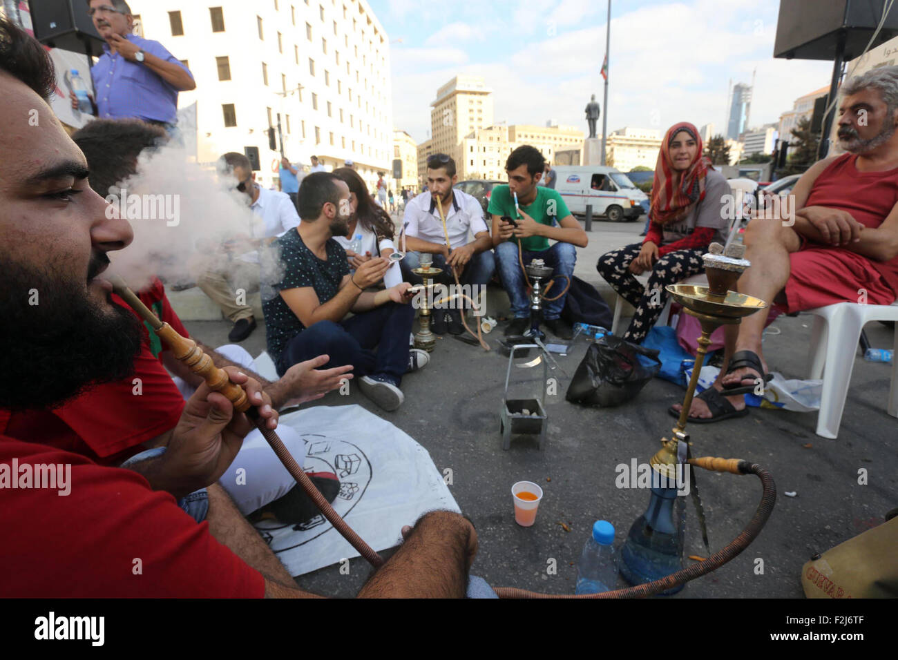 Beirut, Beirut, Lebanon. 19th Sep, 2015. Lebanese participate in a ...