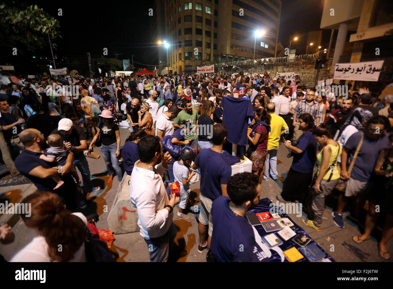 Beirut, Beirut, Lebanon. 19th Sep, 2015. Lebanese participate in a ...
