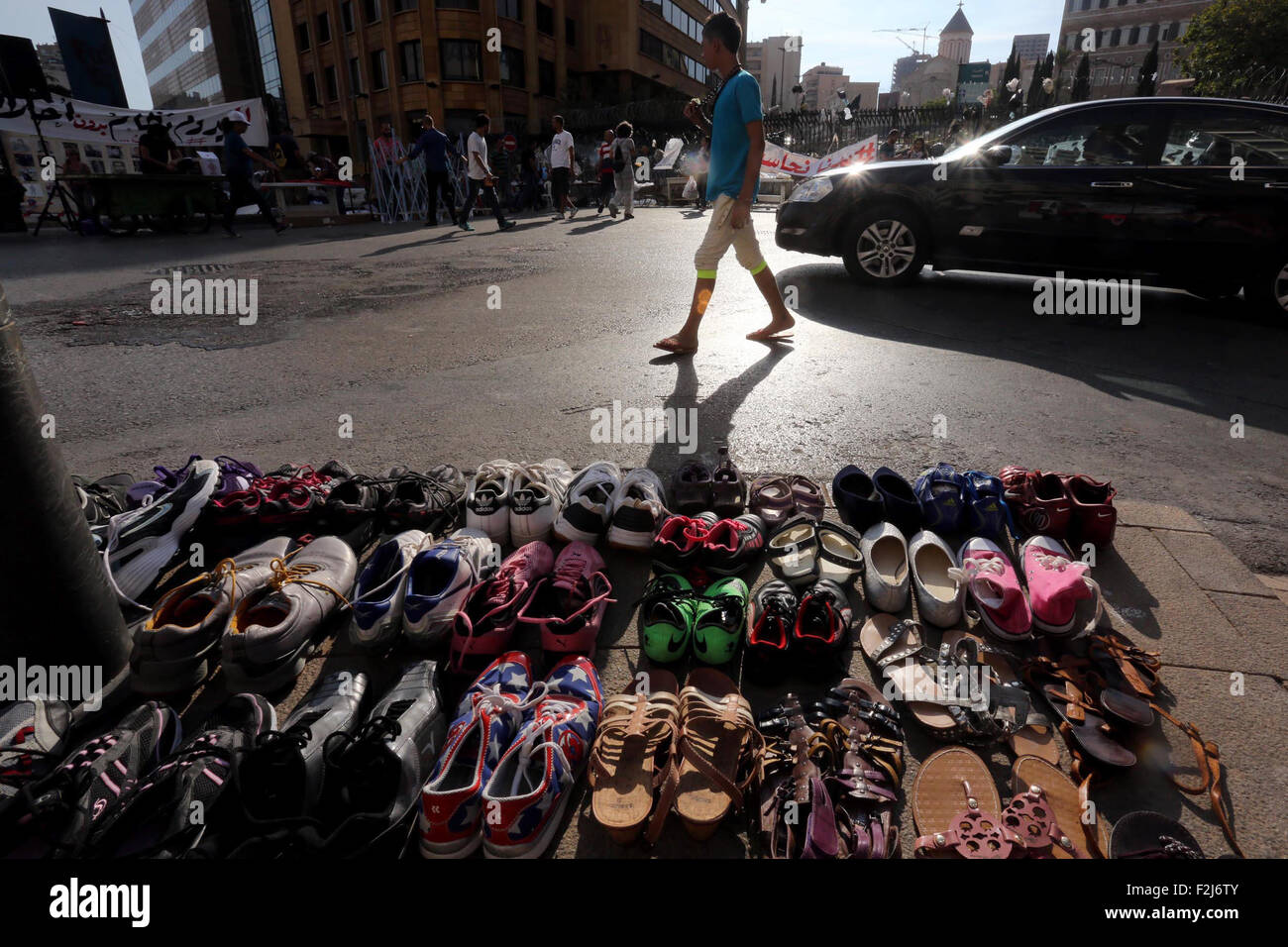 Beirut, Beirut, Lebanon. 19th Sep, 2015. Lebanese participate in a ...