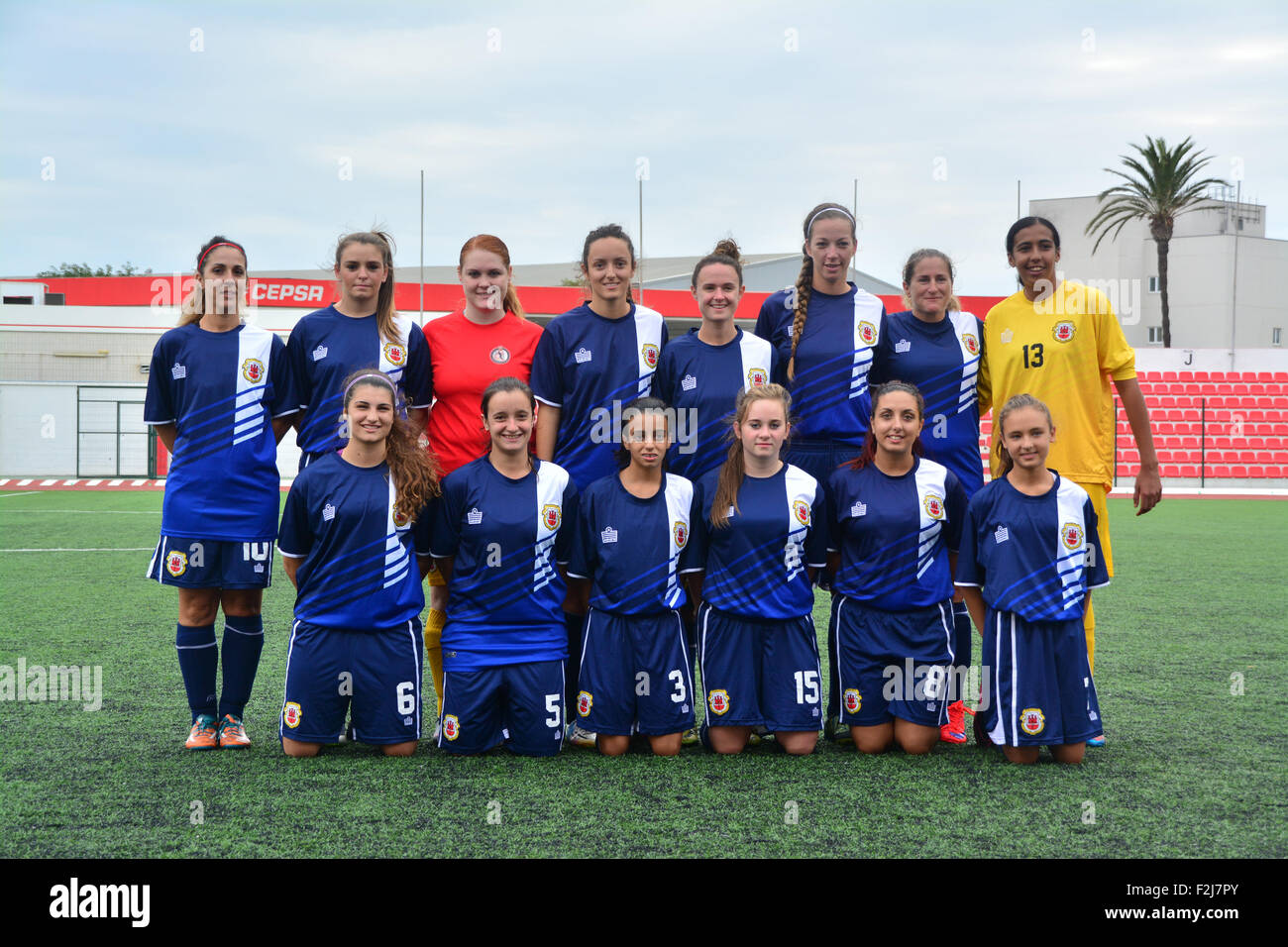 Gibraltar. 20th September, 2015. The Gibraltar women's national squad ...