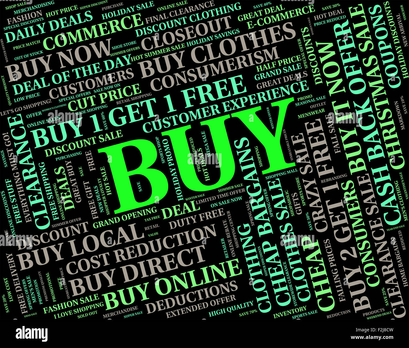 Buy Word Representing Purchase Purchasing And Buying Stock Photo - Alamy