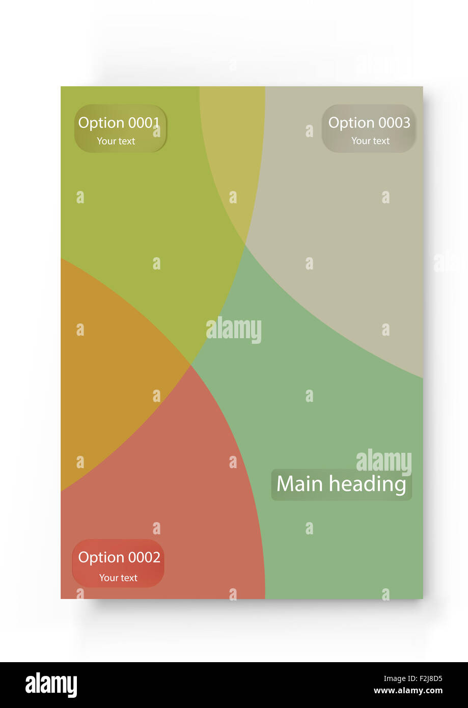 Blue brochure booklet cover Cut Out Stock Images & Pictures - Alamy