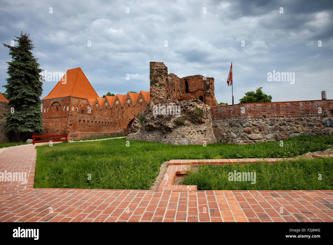 Teutonic Knights Castle in Torun, Poland, historic city landmark dating ...