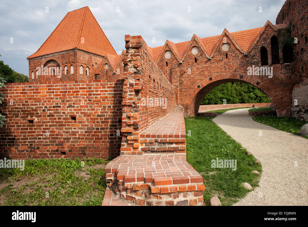 Teutonic Knights Castle in Torun, Poland, historic city landmark dating ...