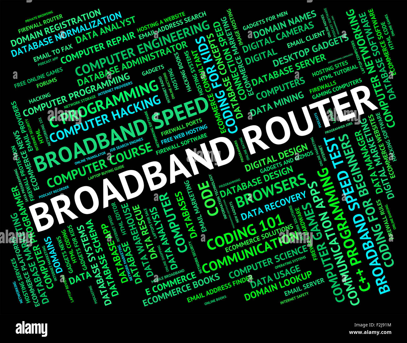 Broadband Router Representing World Wide Web And Computer Network Stock ...
