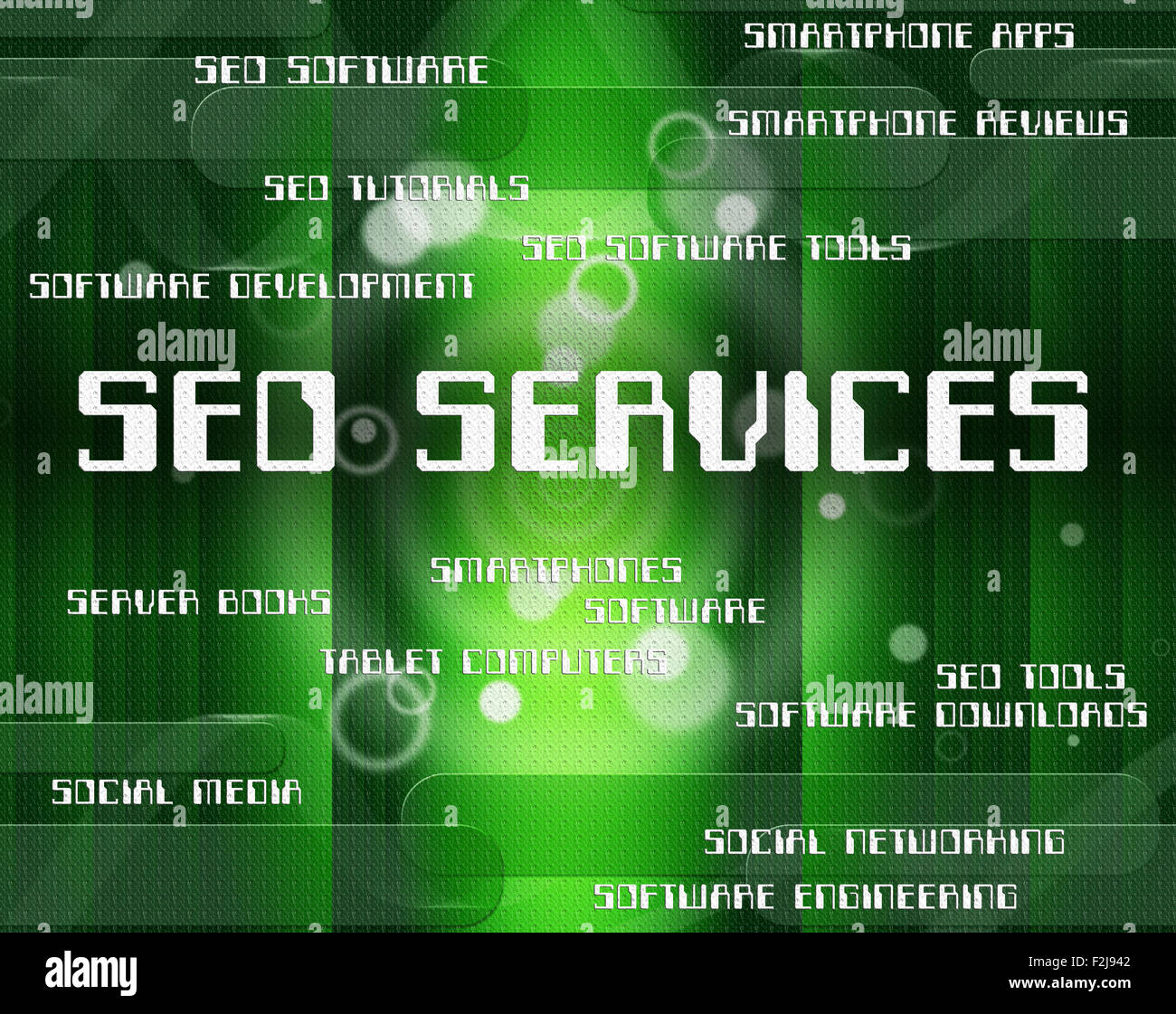 Seo Services Indicating Help Desk And Words Stock Photo - Alamy