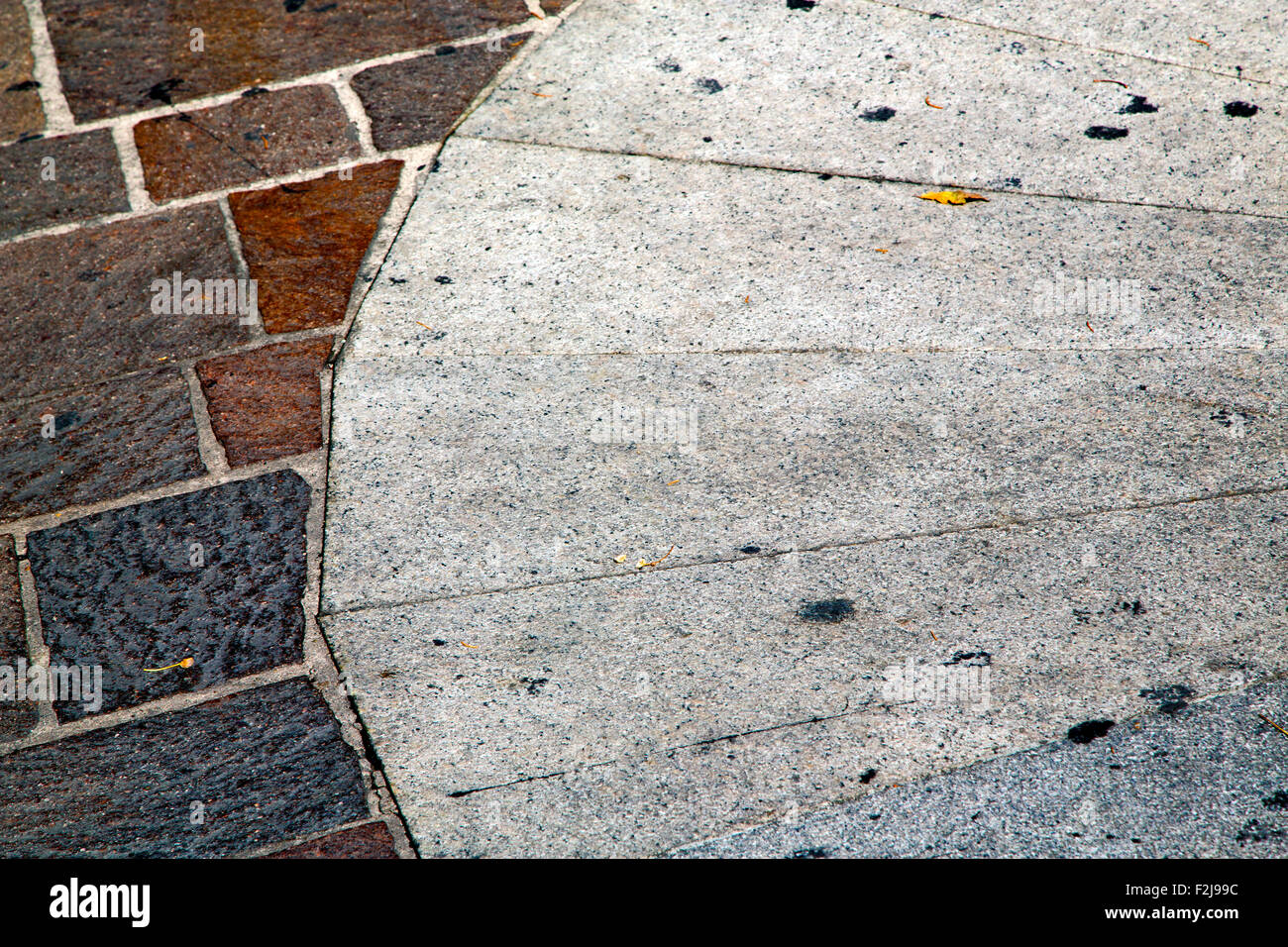 busto arsizio street lombardy italy varese abstract pavement of a curch ...