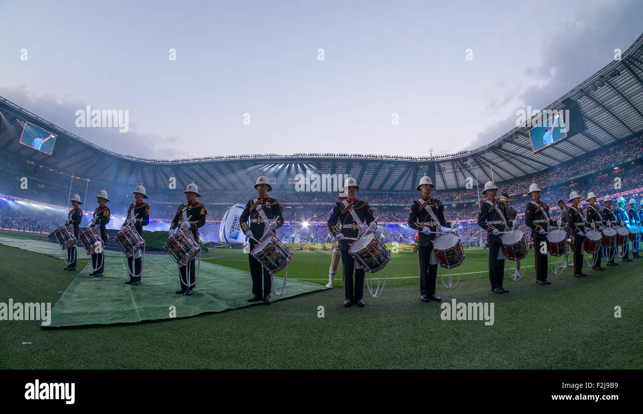 Opening ceremony with Band of the Royal Marines, 18 September 2015 ...