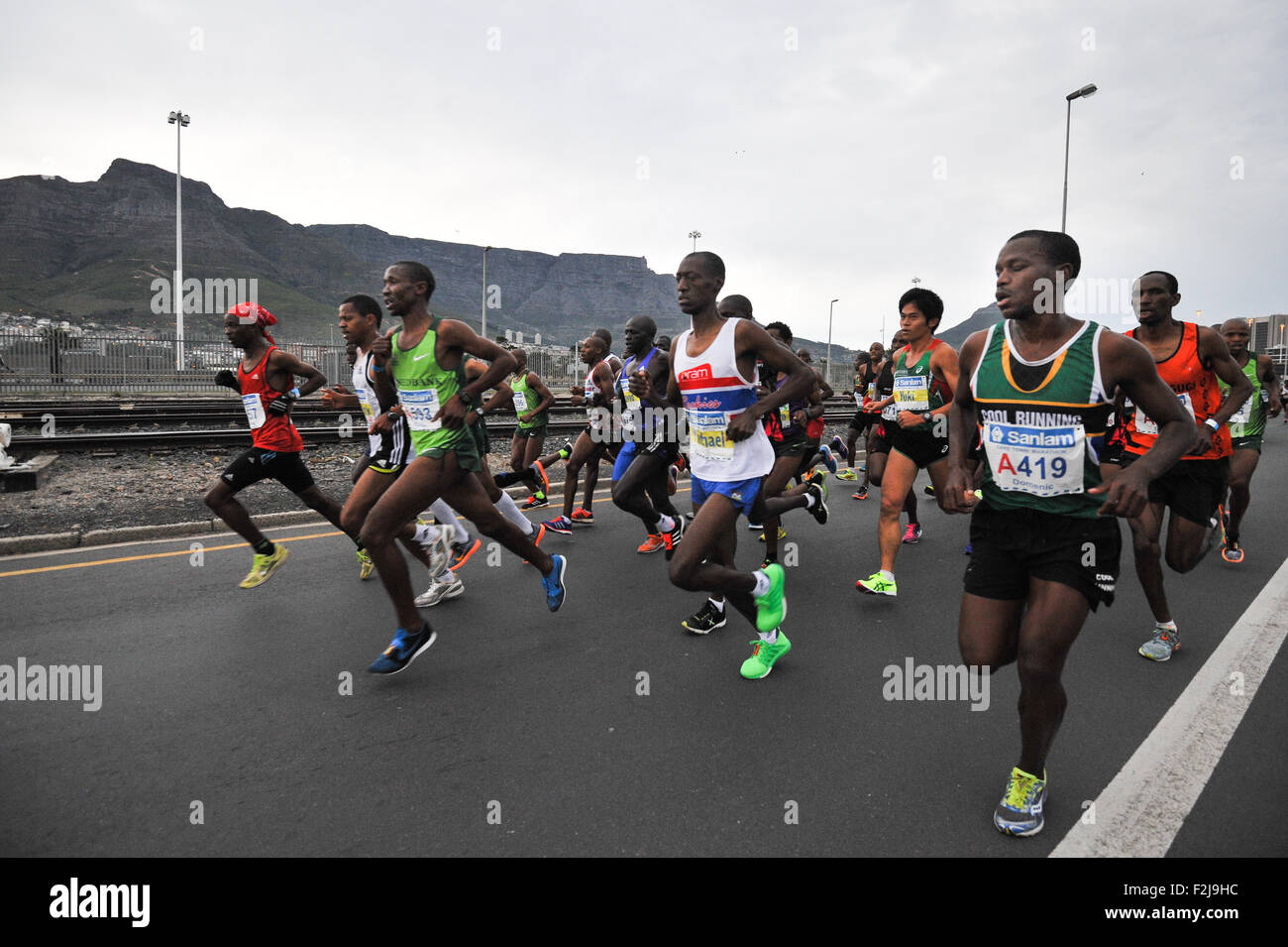 The 2015 Sanlam Cape Town Marathon Stock Photo - Alamy