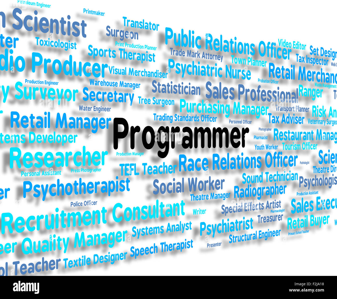 Programmer Job Representing Software Engineer And Career Stock Photo ...