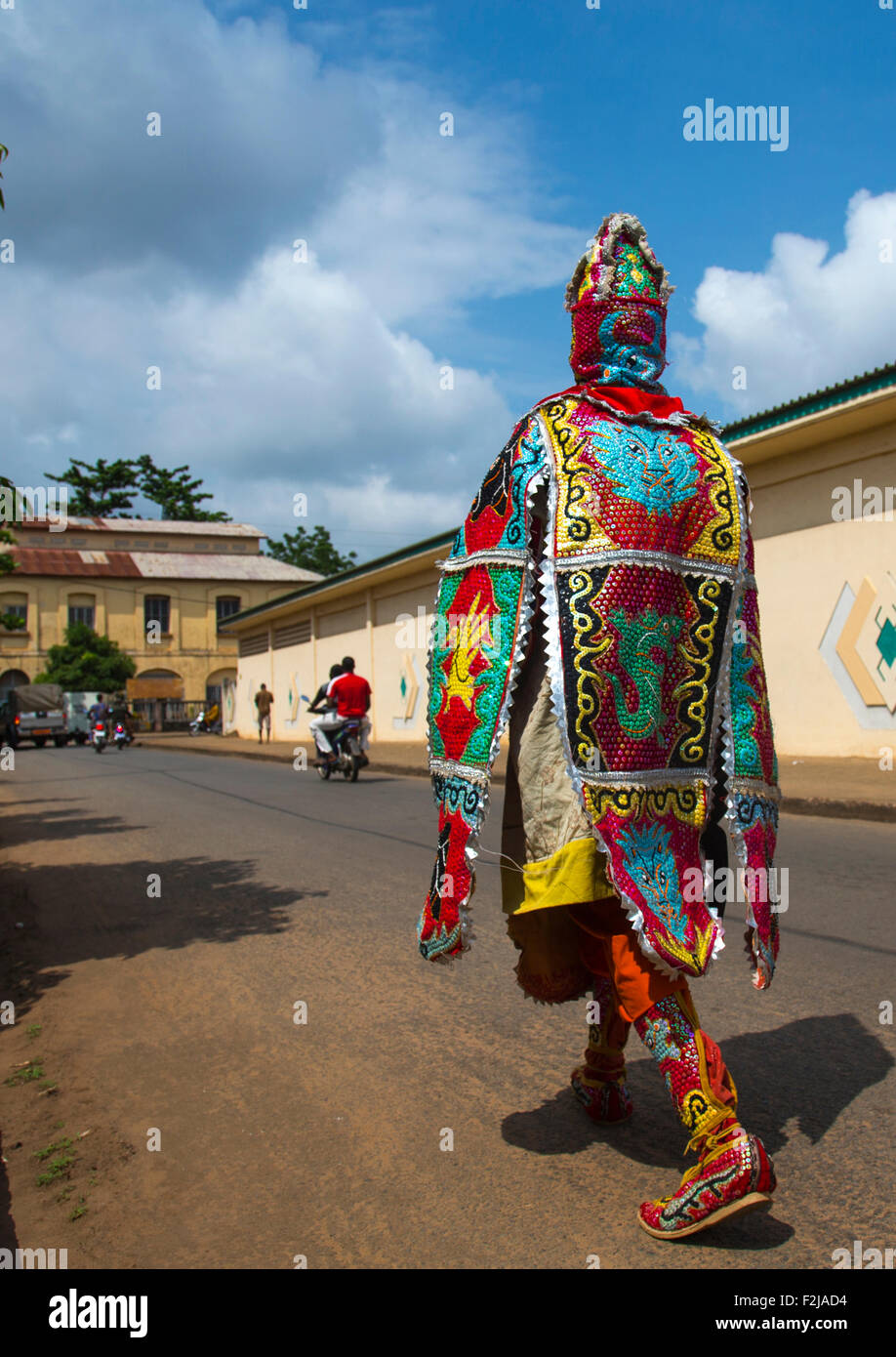 Benin, West Africa, Porto-Novo, egoun egoun spirit of the deads walking ...