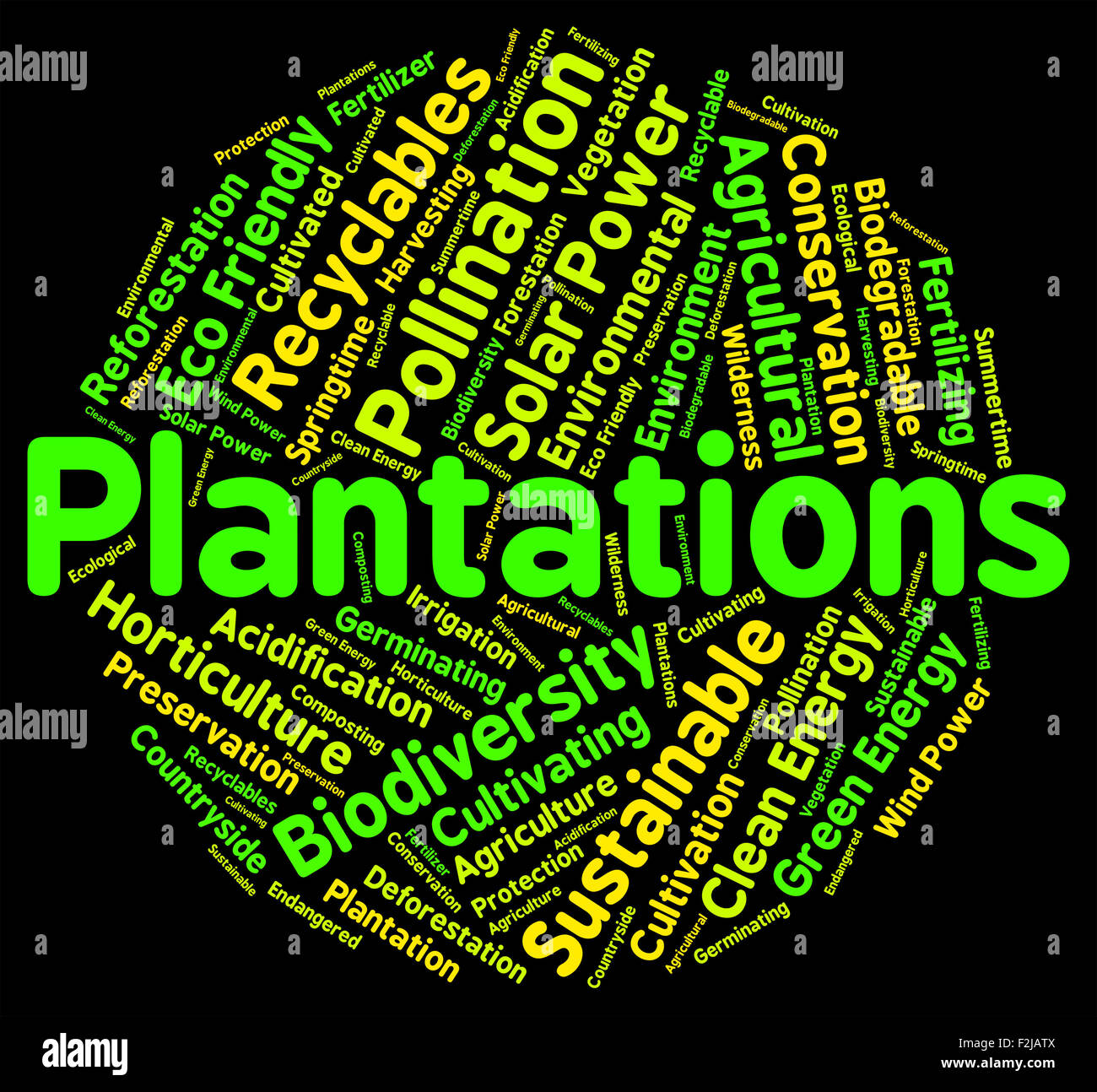 Plantations Word Indicating Farmsteads Hacienda And Estate Stock Photo ...