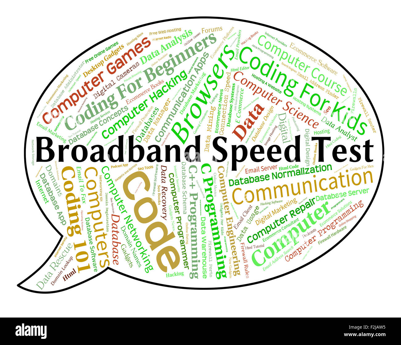Broadband Speed Test Indicating World Wide Web And Www Stock Photo - Alamy