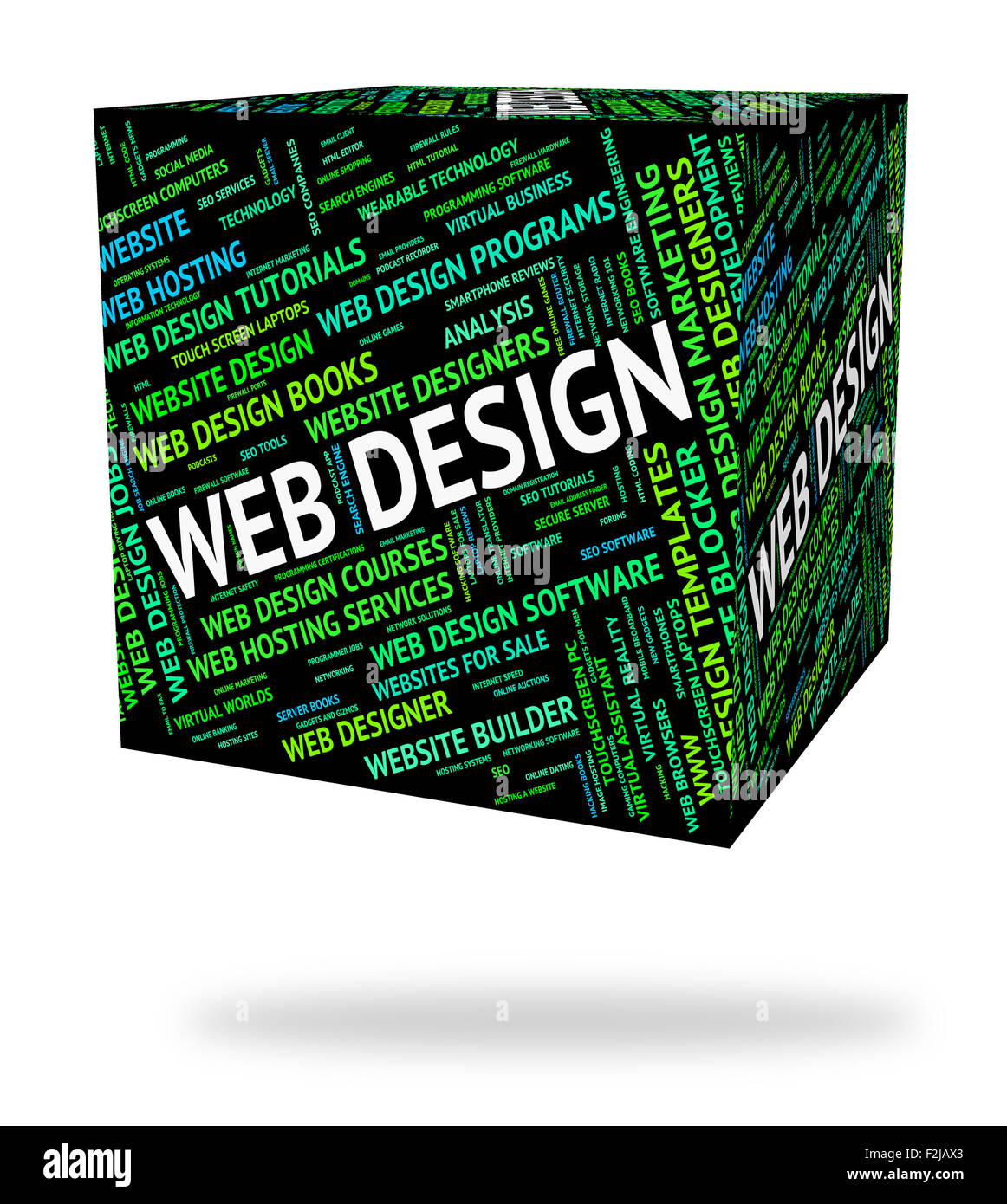 Web Design Indicating Text Word And Words Stock Photo - Alamy