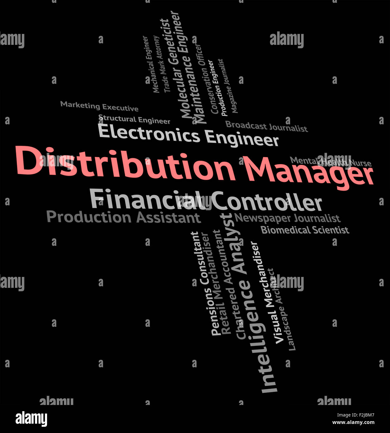 Distribution Manager Showing Supply Chain And Logistics Stock Photo - Alamy