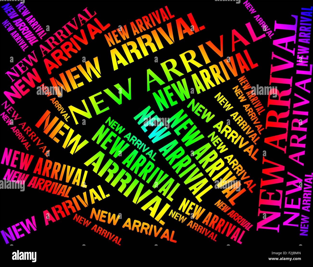 New Arrival Showing Latest Product And Shop Stock Photo - Alamy