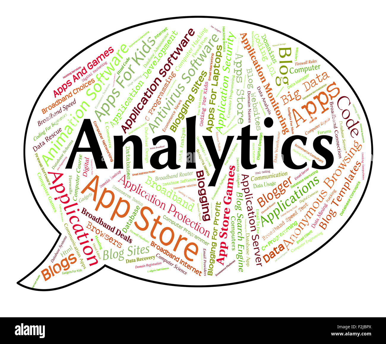 Analytics Word Showing Reporting Analyzing And Www Stock Photo - Alamy
