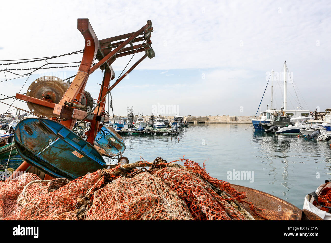 Israel, Jaffa, Fishing boats in the ancient port Stock Photo - Alamy