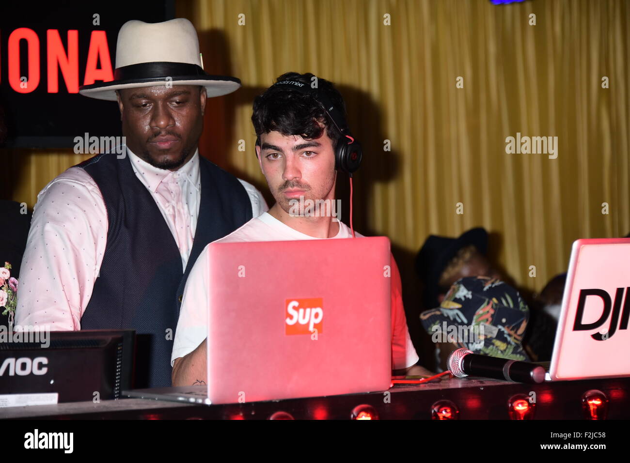 Joe Jonas, aka DJ Danger, DJing at 1AOK nightclub in the Hamptons ...