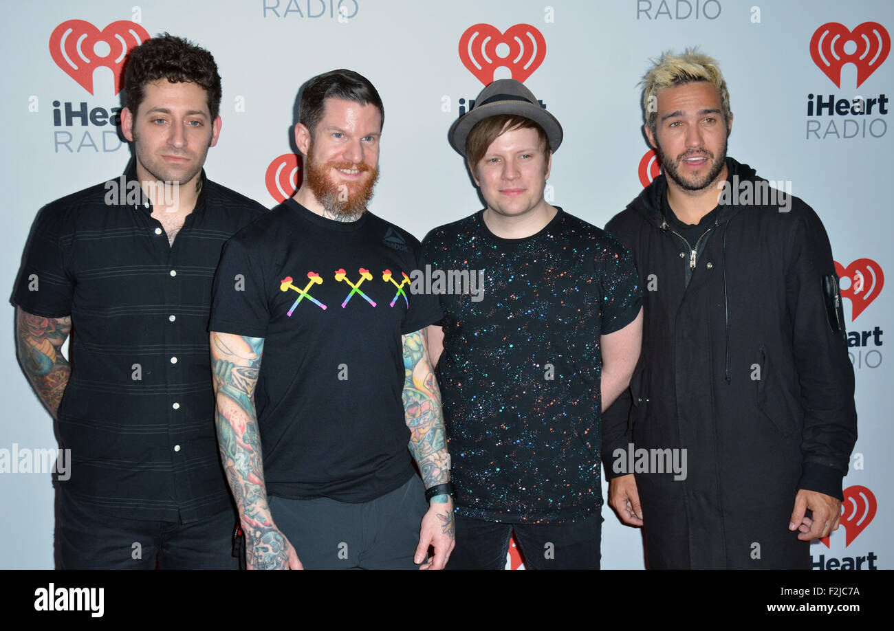 Las Vegas, Nevada, USA. 20th Sep, 2015. Music group Fall Out Boy attend ...