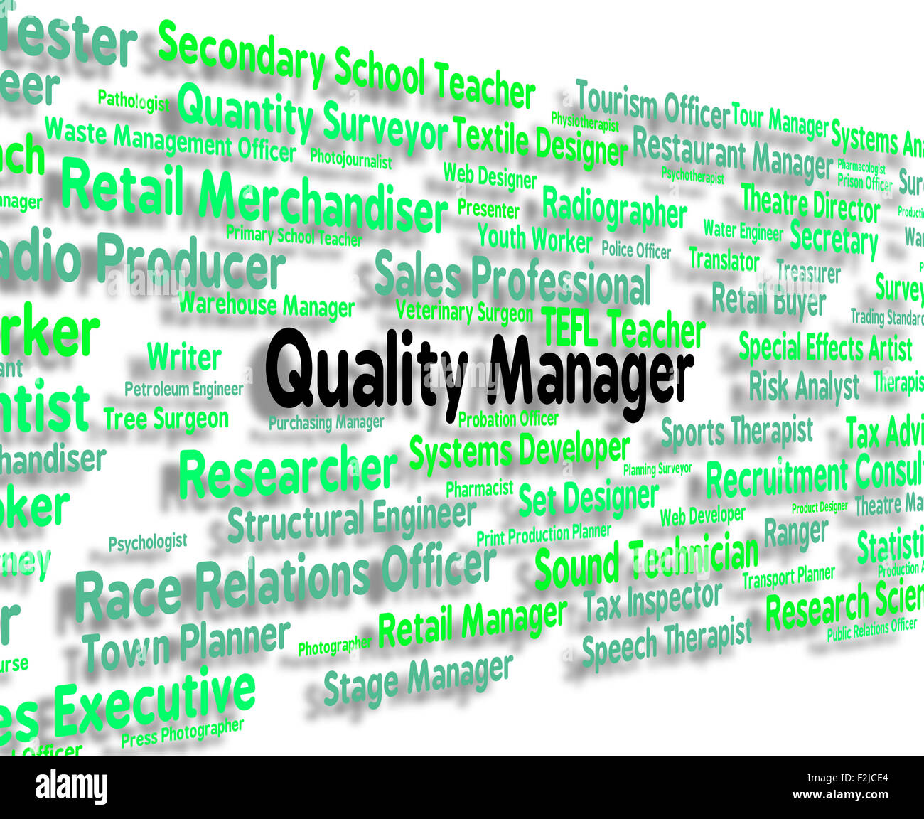 Quality Manager Indicating Perfect Employee And Employer Stock Photo ...