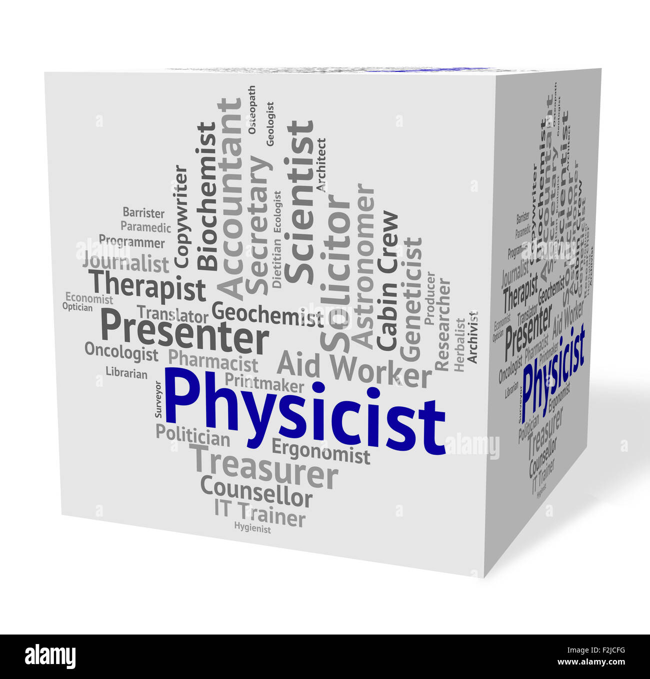 Physicist Job Representing Lab Technician And Hire Stock Photo - Alamy