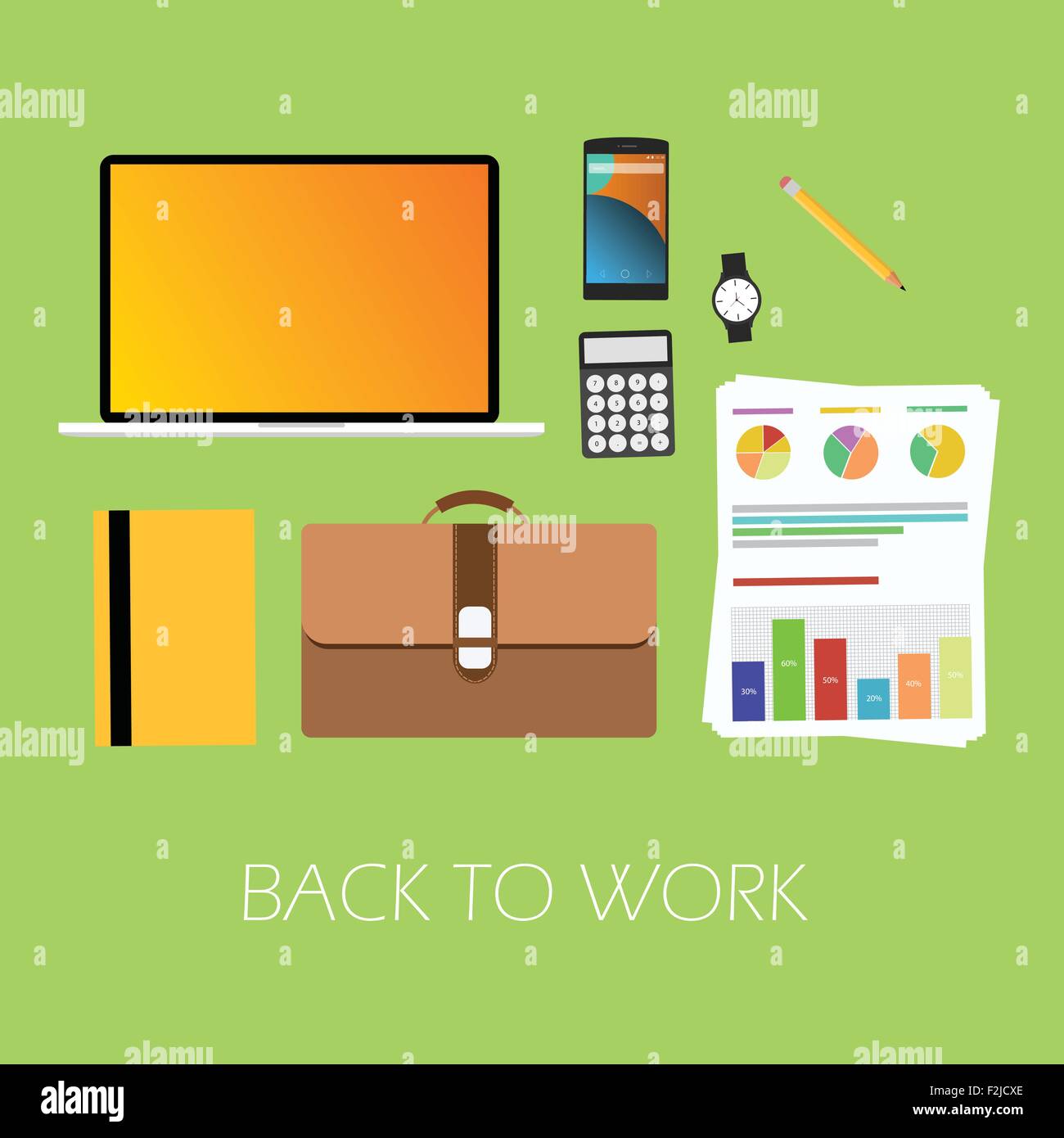 Get working again Stock Vector Images - Alamy