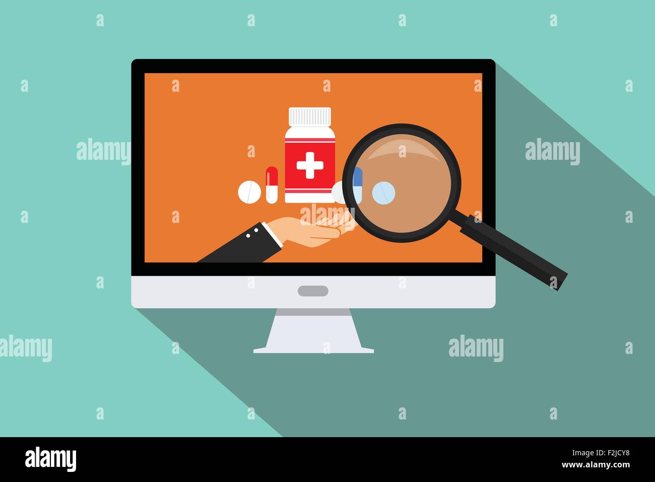 Medical services icon flat Stock Vector Images - Alamy