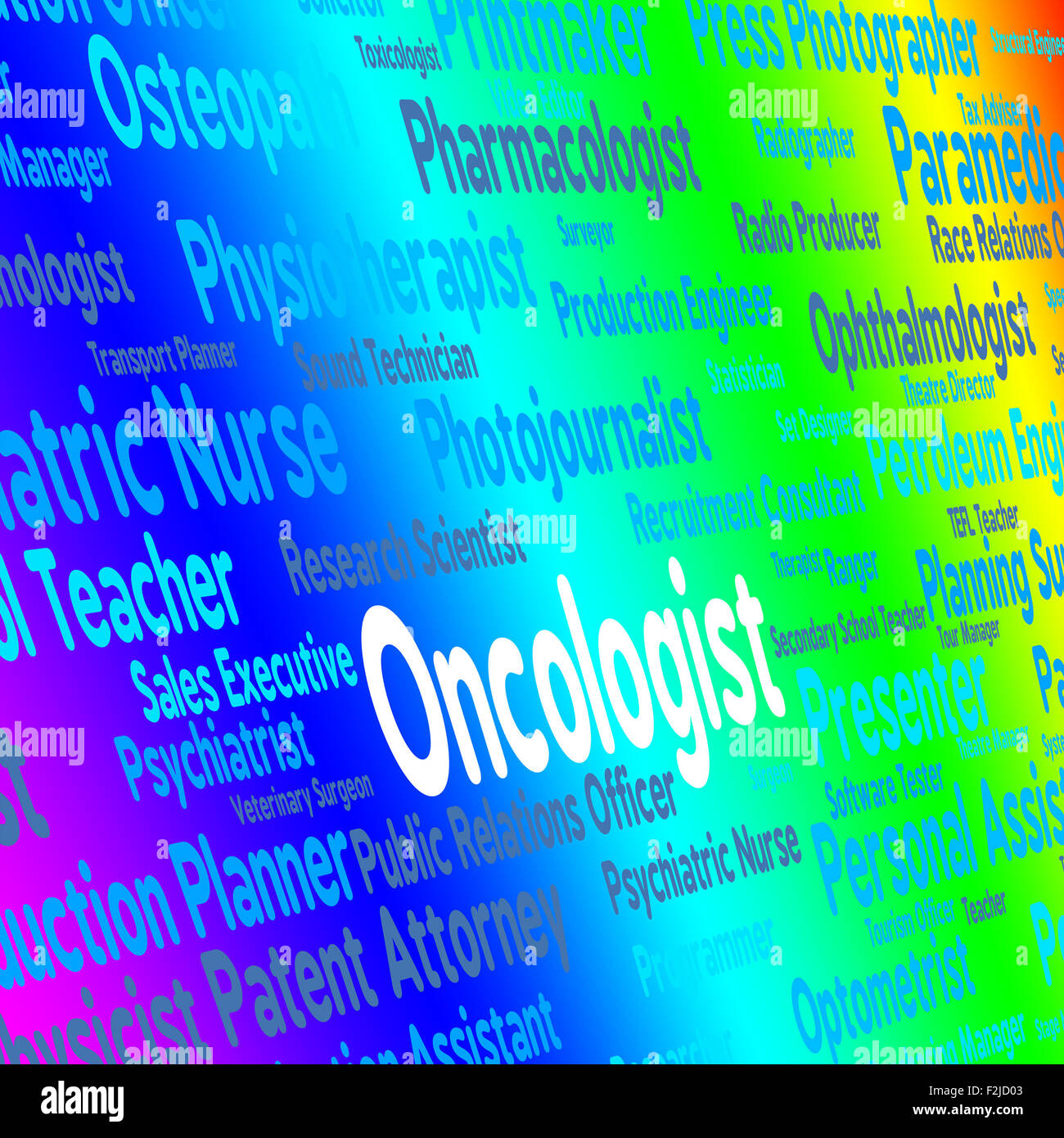Oncologist Job Showing Scientists Hiring And Scientifics Stock Photo ...