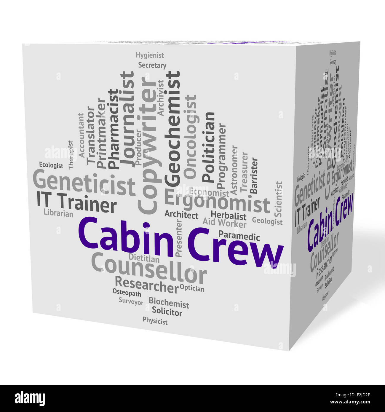 Cabin Crew Indicating Airline Stewardess And Jobs Stock Photo - Alamy