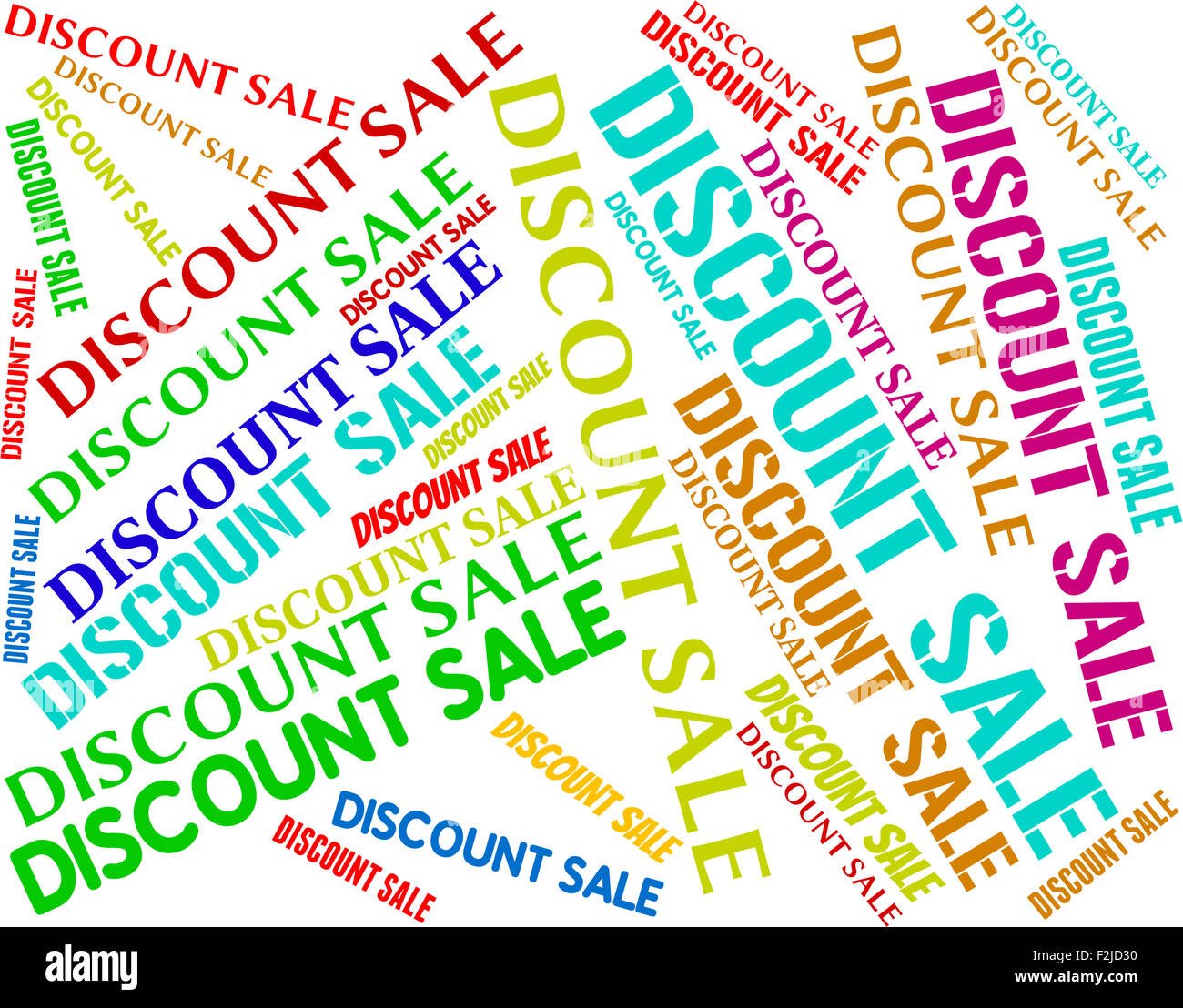 Discount Sale Showing Closeout Words And Cheap Stock Photo - Alamy