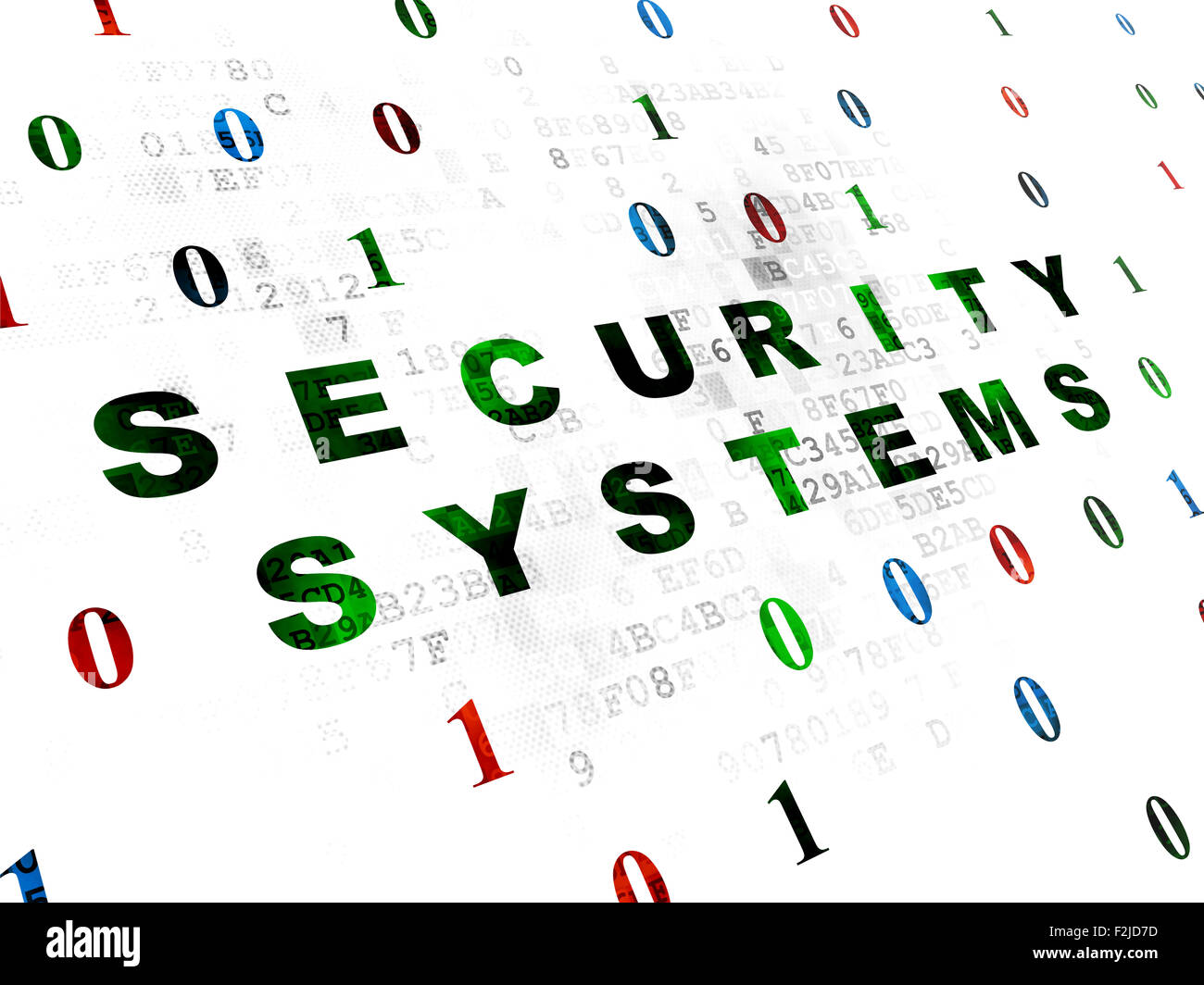 Security concept: Security Systems on Digital background Stock Photo ...
