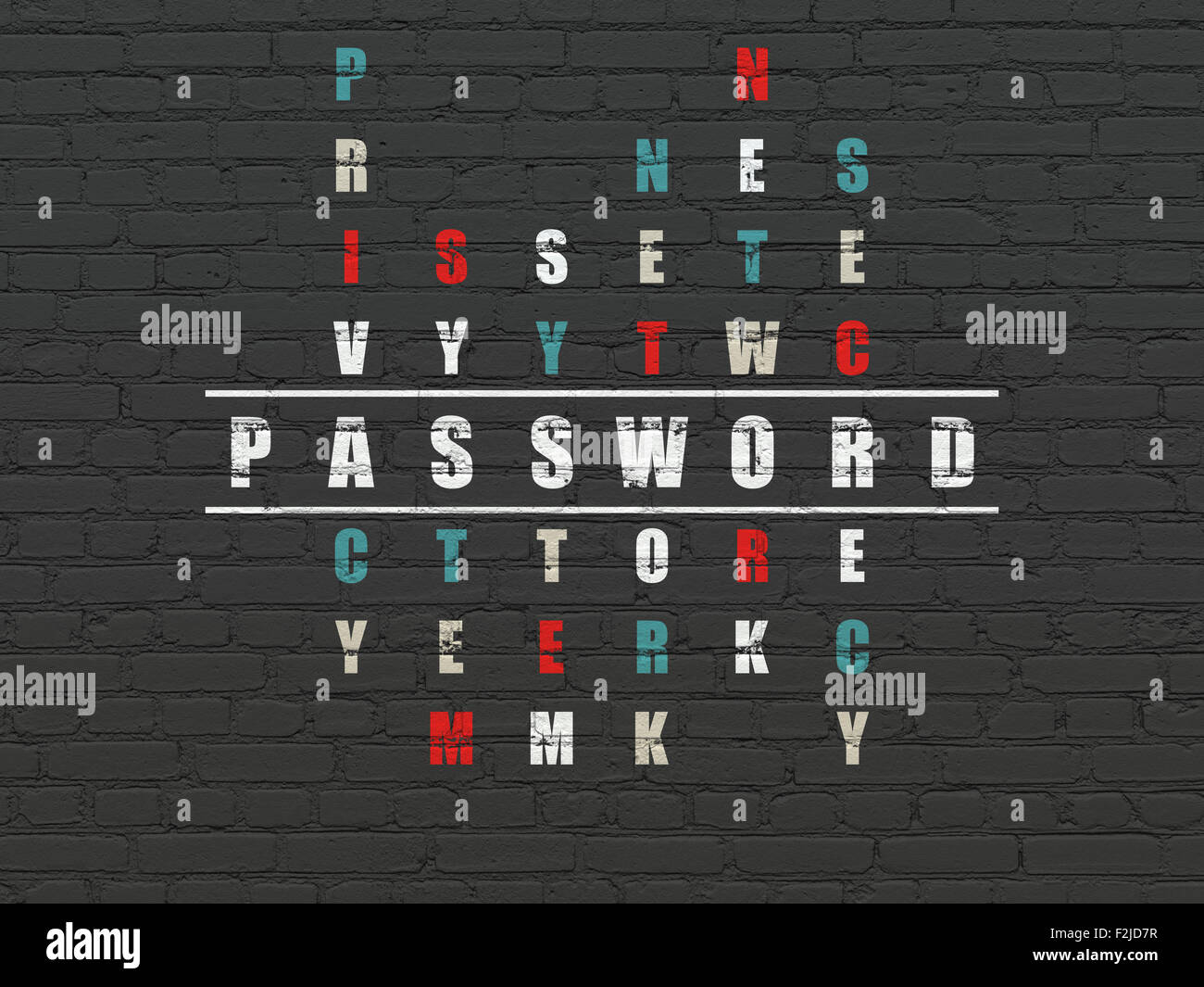 Safety concept: Password in Crossword Puzzle Stock Photo - Alamy