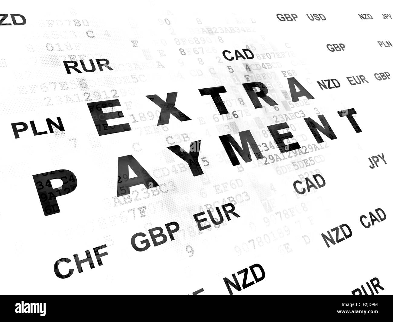 Banking concept: Extra Payment on Digital background Stock Photo - Alamy