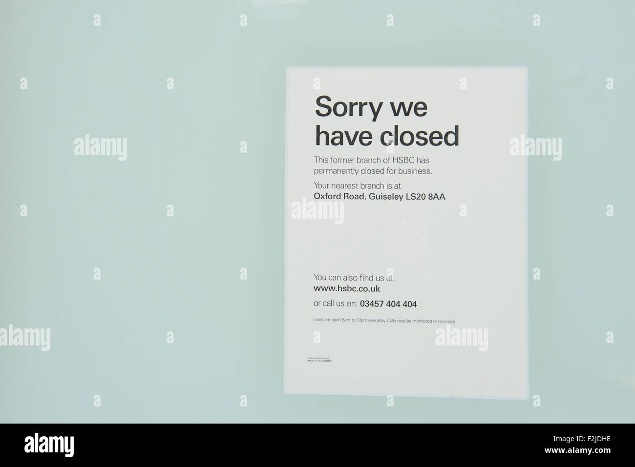 Bank branch closure hi-res stock photography and images - Alamy