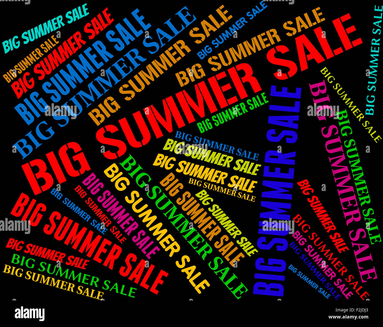 Big Summer Sale Meaning Hot Weather And Midsummer Stock Photo - Alamy