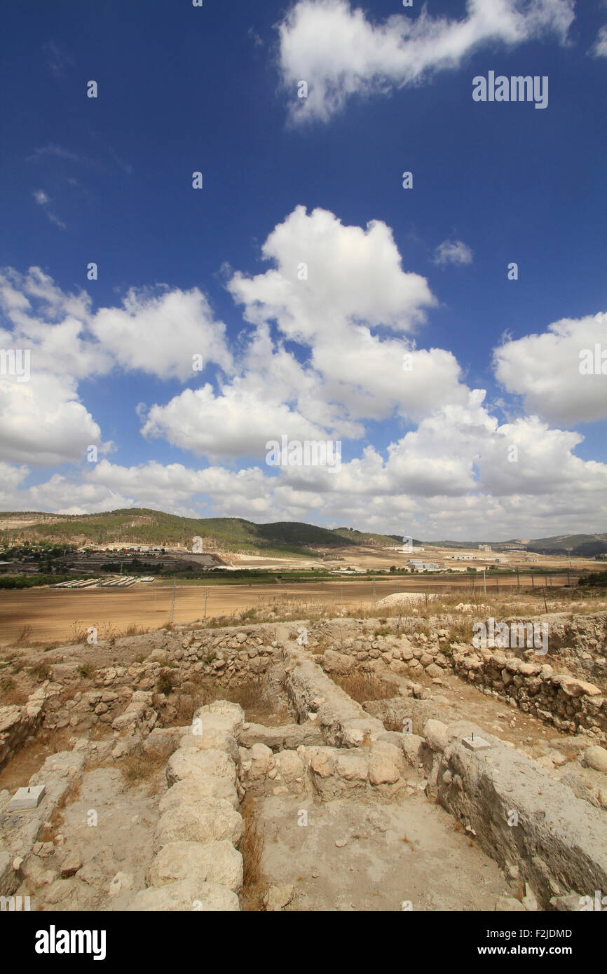 Israel, Shephelah, excavations in the northern part of Tel Beth Shemesh ...