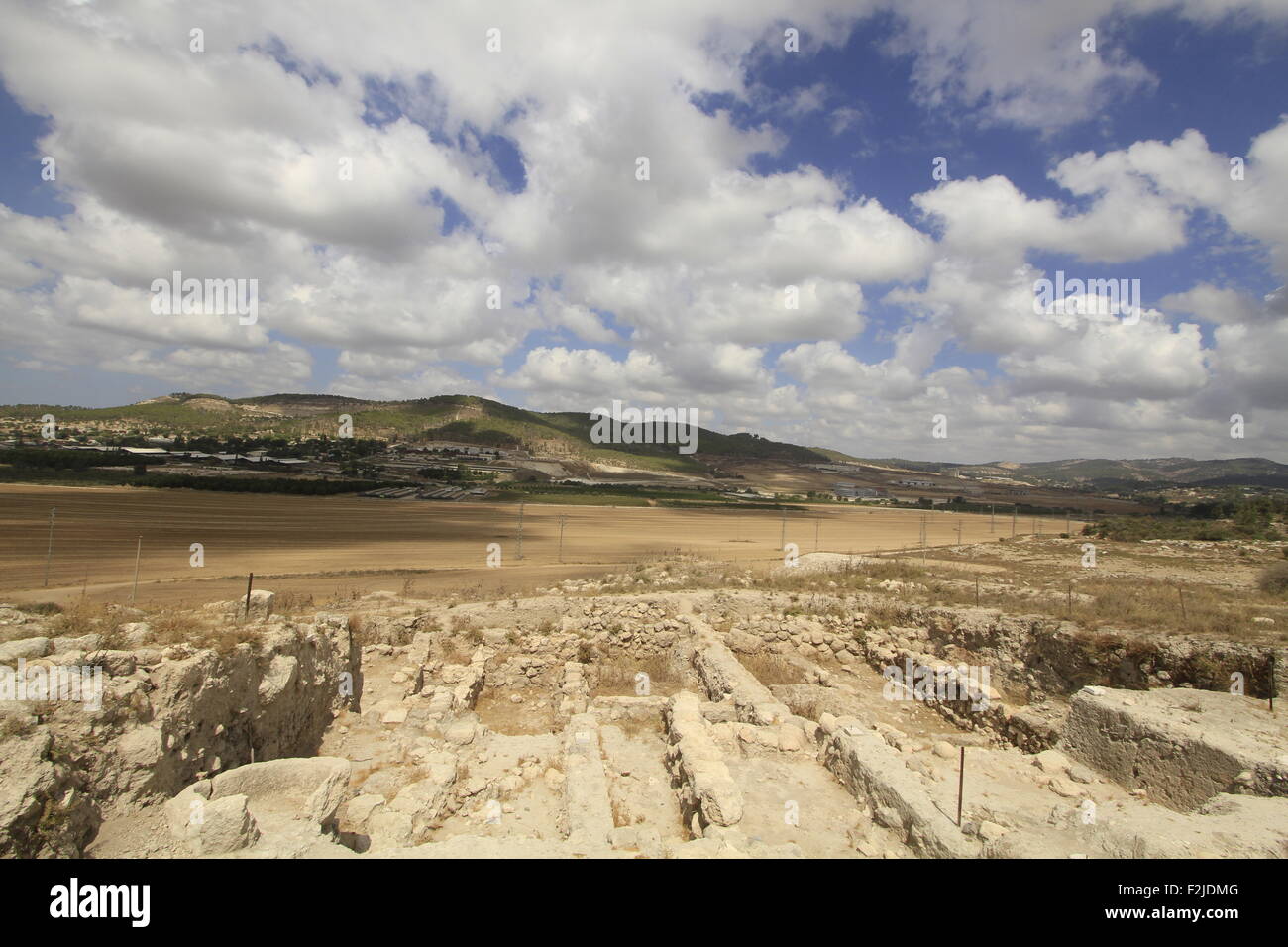 Israel, Shephelah, excavations in the northern part of Tel Beth Shemesh ...