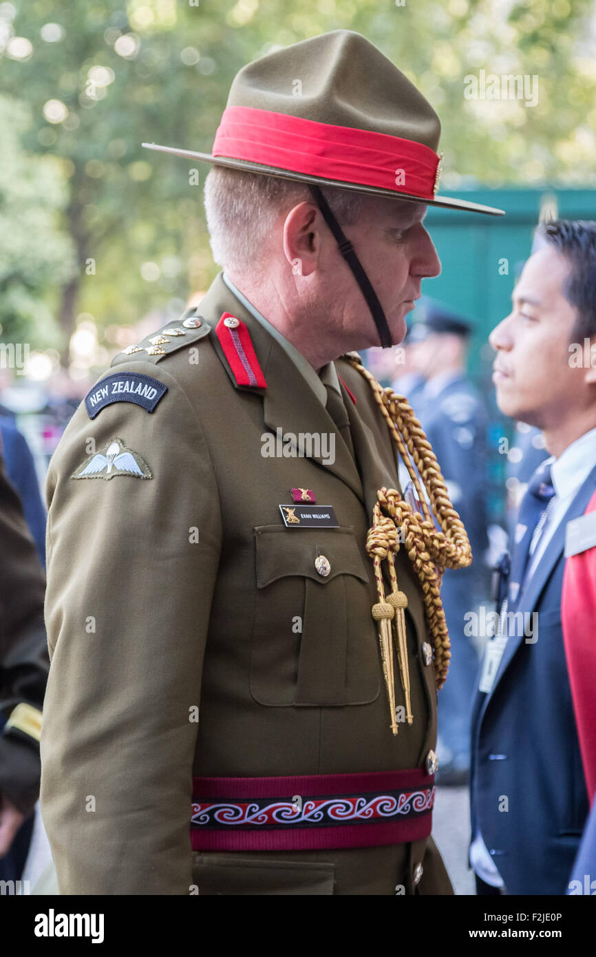 London, UK. 20th September, 2015. War veterans, serving world military ...