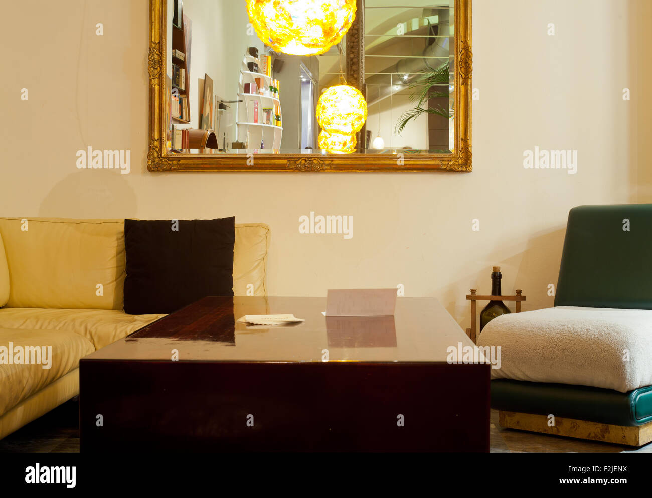 Interior of a Pub, sofa and other furniture Stock Photo - Alamy